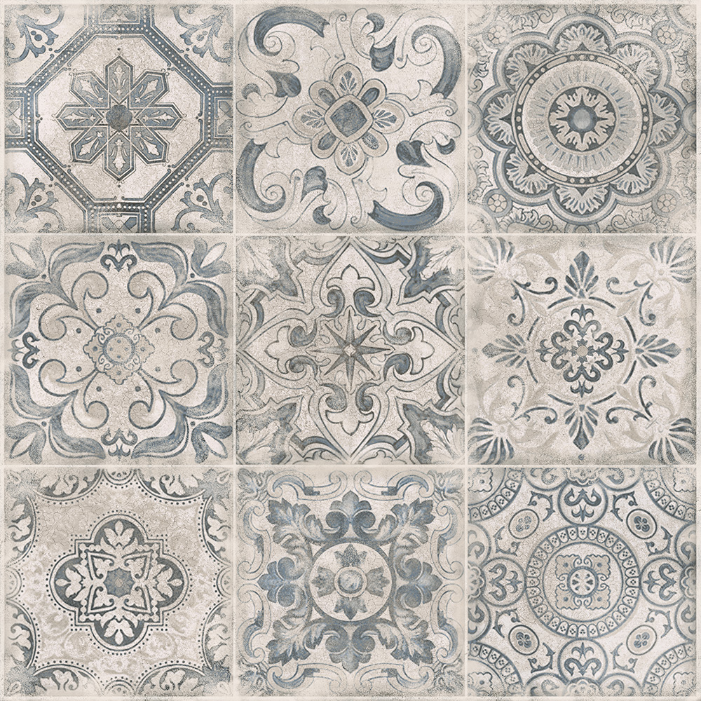 BODENFLIESE PATCHWORK ARTBEL BLAU MATT 59,8X59,8 CERSANIT | NX07023