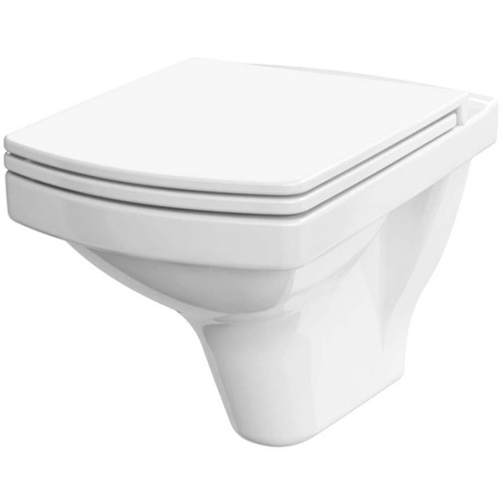 CERSANIT Wand-WC EASY NEW CleanOn mit WC-Deckel Duroplast K701-144 ...
