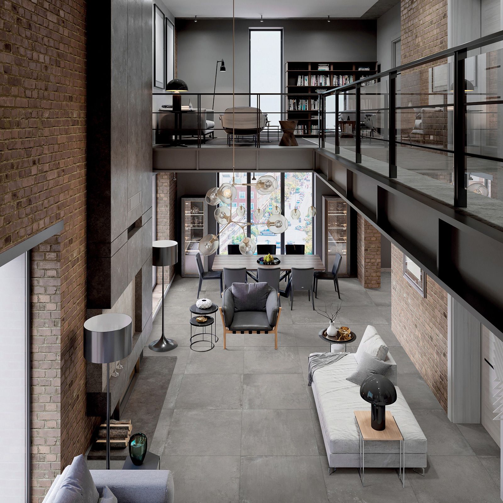 BODENFLIESE BETONOPTIK GARE DU NORD GREY MATT 80X80 DADO CERAMICA | NX23312